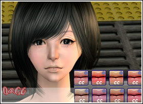 XM Sims2 free Sims 2 computer game makeup lipstick eyeshadow download