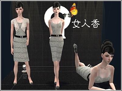 XM Sims2 free Sims 2 computer game clothing outfit everyday formal download