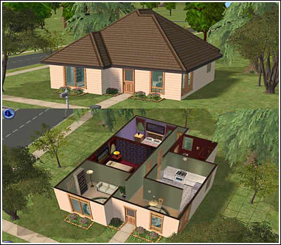 XM Sims2 free Sims 2 computer game residential house download